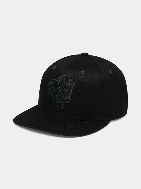 Black / Green Logo Snapback | Cardiff Devils