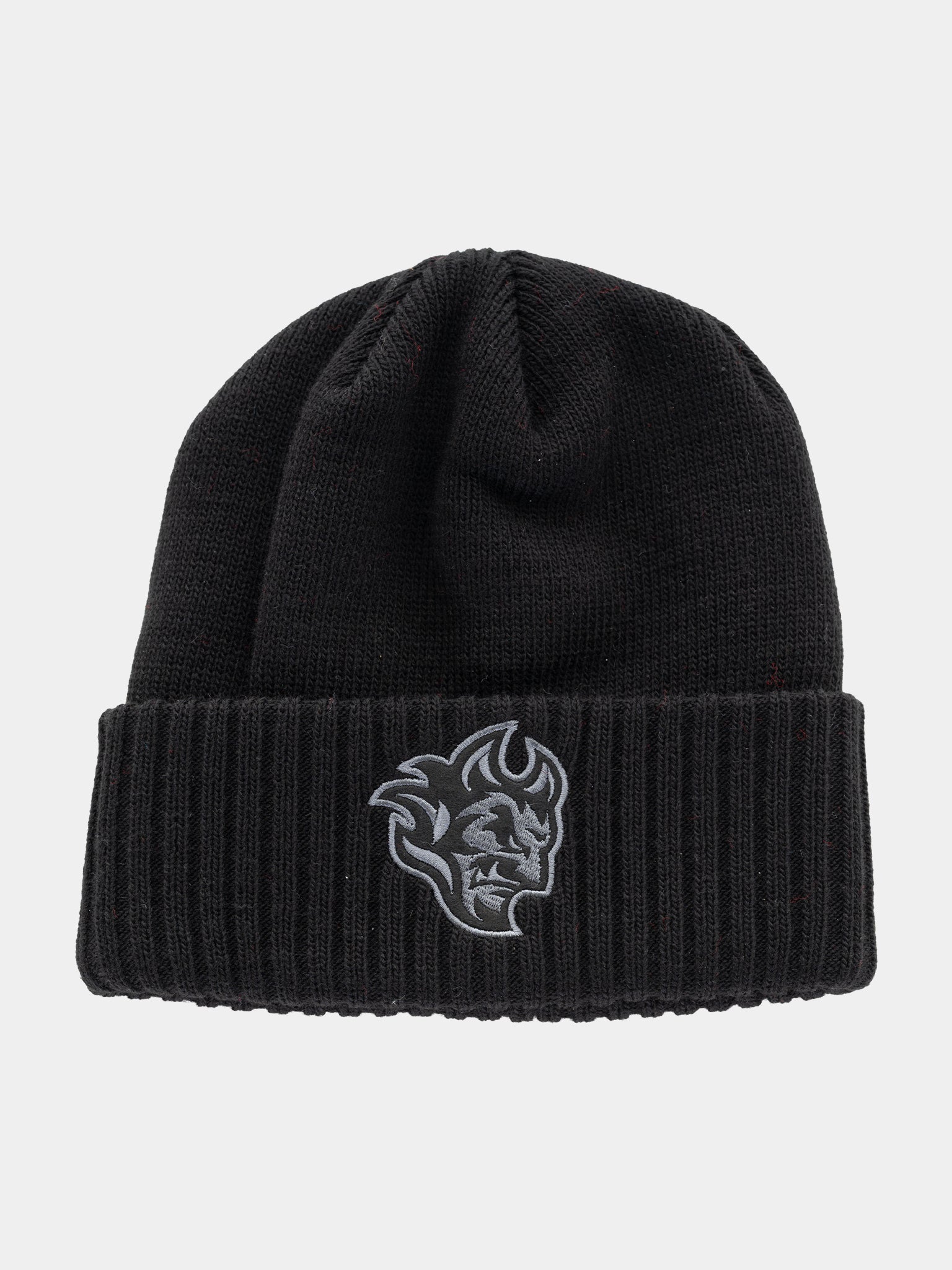 Black On Black Beanie Hat | Cardiff Devils