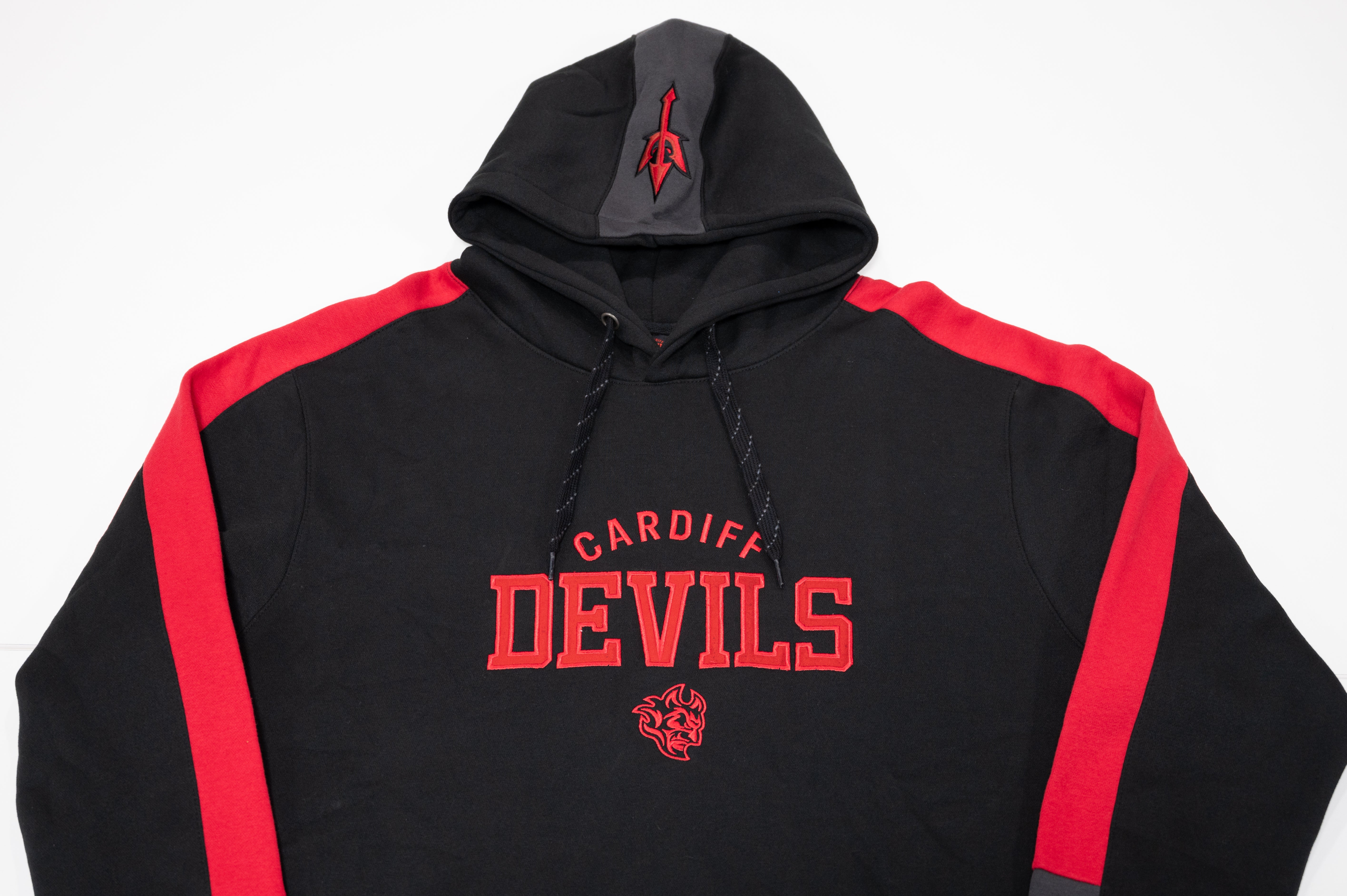 Black / Red / Charcoal Grey Cardiff Devils hoodie - Kids | Cardiff Devils