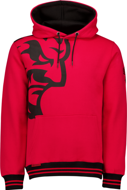 Cardiff Devils Logo Red / Black Hoodie - Adults