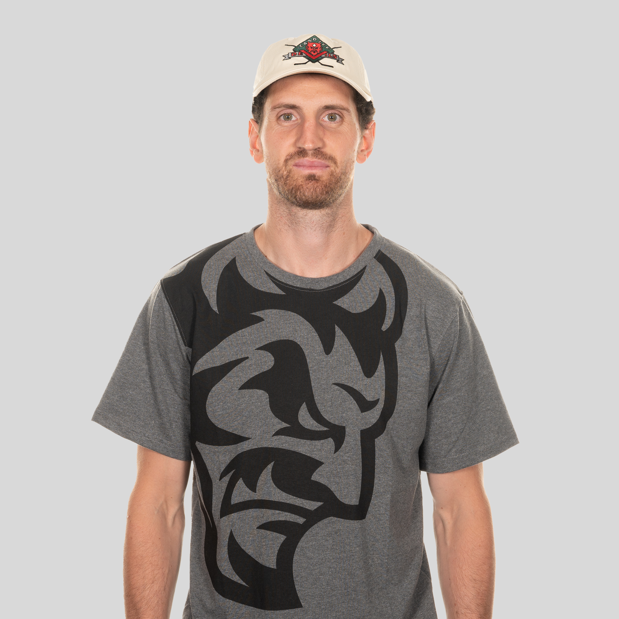 Devils logo grey / black t-shirt | Cardiff Devils